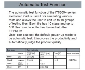 IT8514B+ (1500W, 500V/60A, Measurement Resolution 0.1mV/1mA, 1-Ch High Accuracy Programmable DC ...